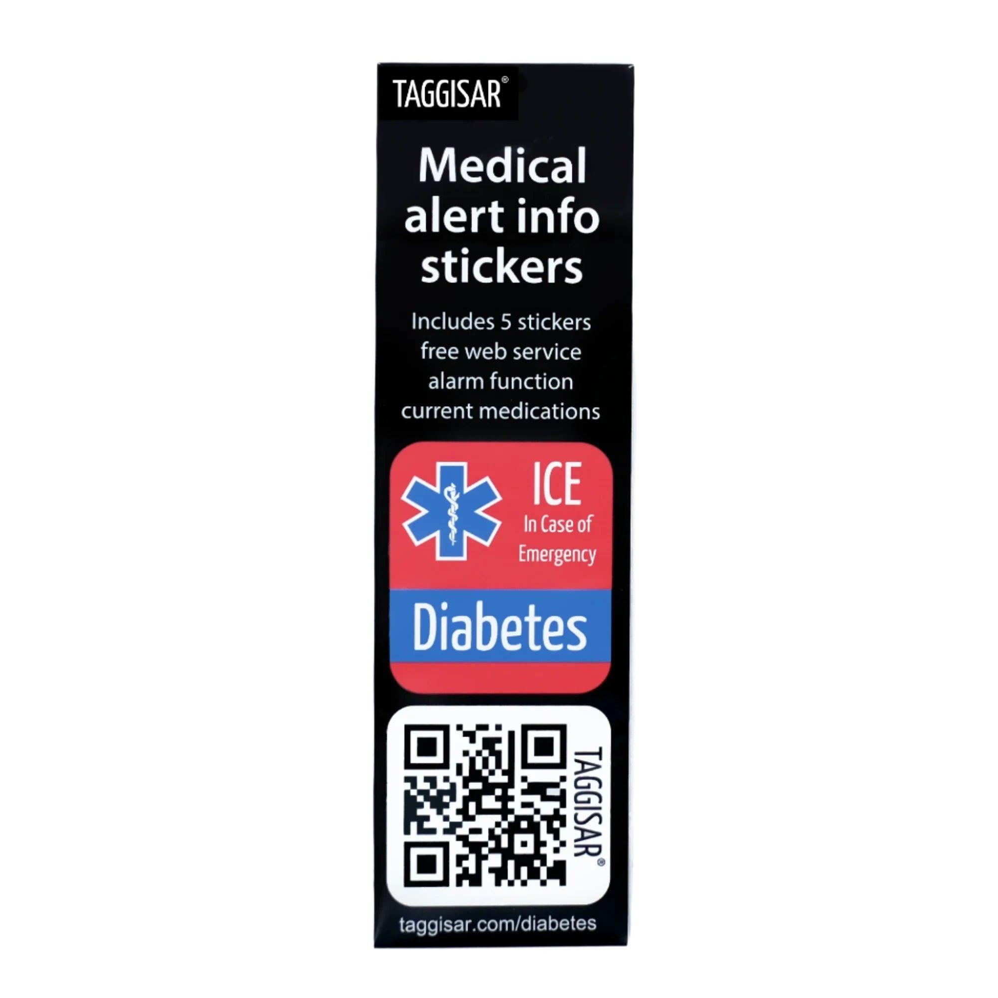 Diabetes ICE Stickers 5 Pack – Taggisar UK